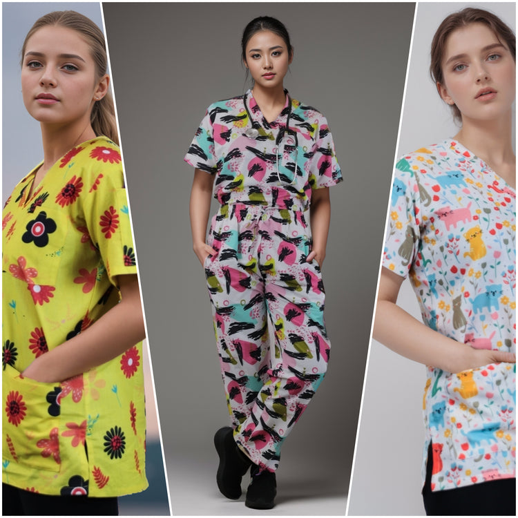 Printed Scrub Top Australia, Fun & Funky Patterns for Women and Men – X ...